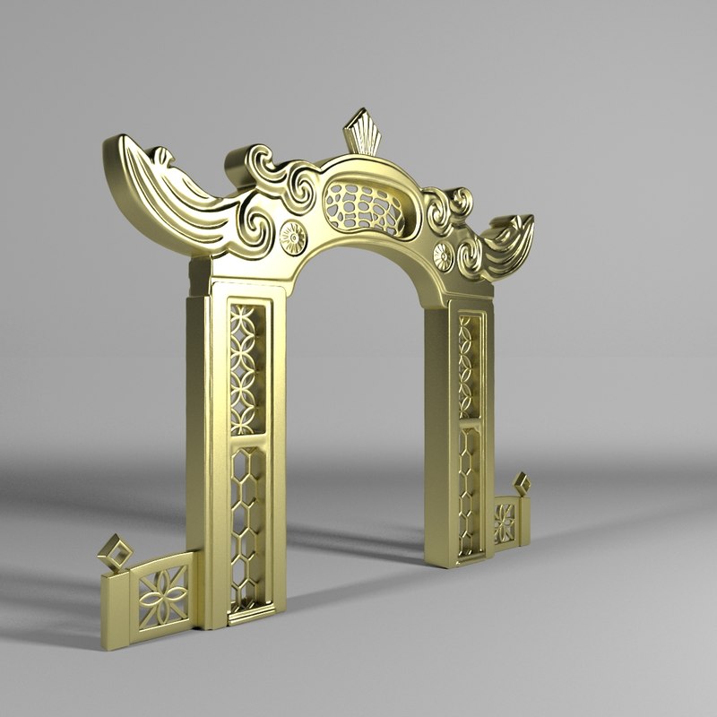 Arch chinese 3D model - TurboSquid 1154319