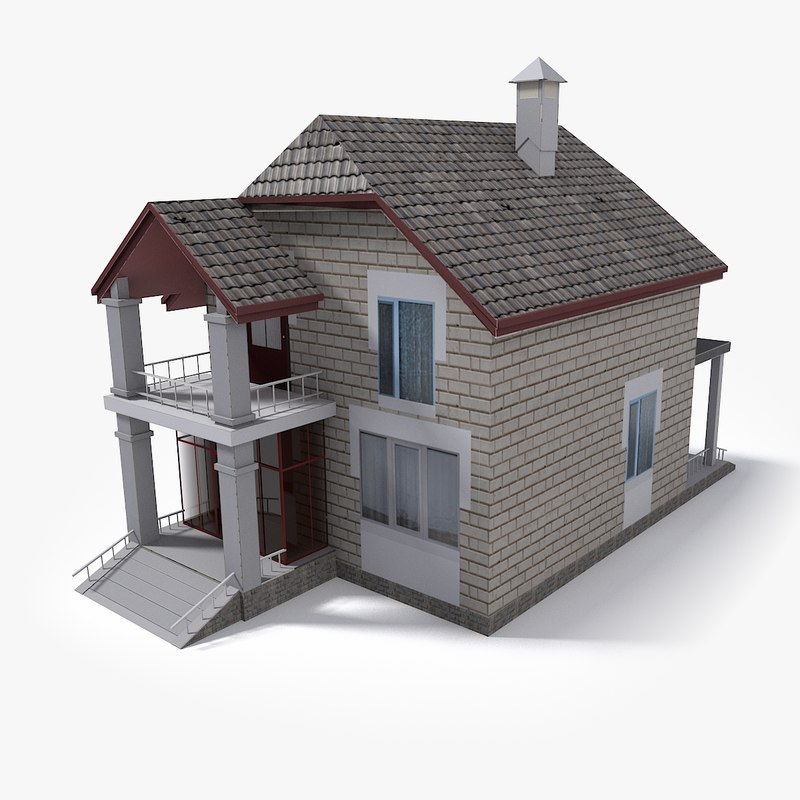 3D east europe house model - TurboSquid 1154370