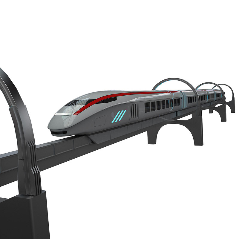 3D sci-fi train 2 - TurboSquid 1154377