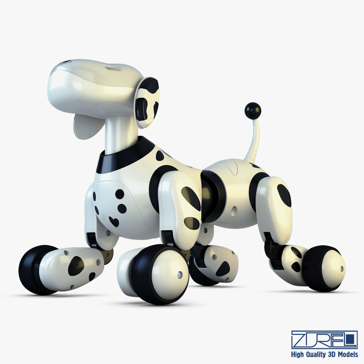 Zoomer robot dog dalmatian 3D model - TurboSquid 1154383