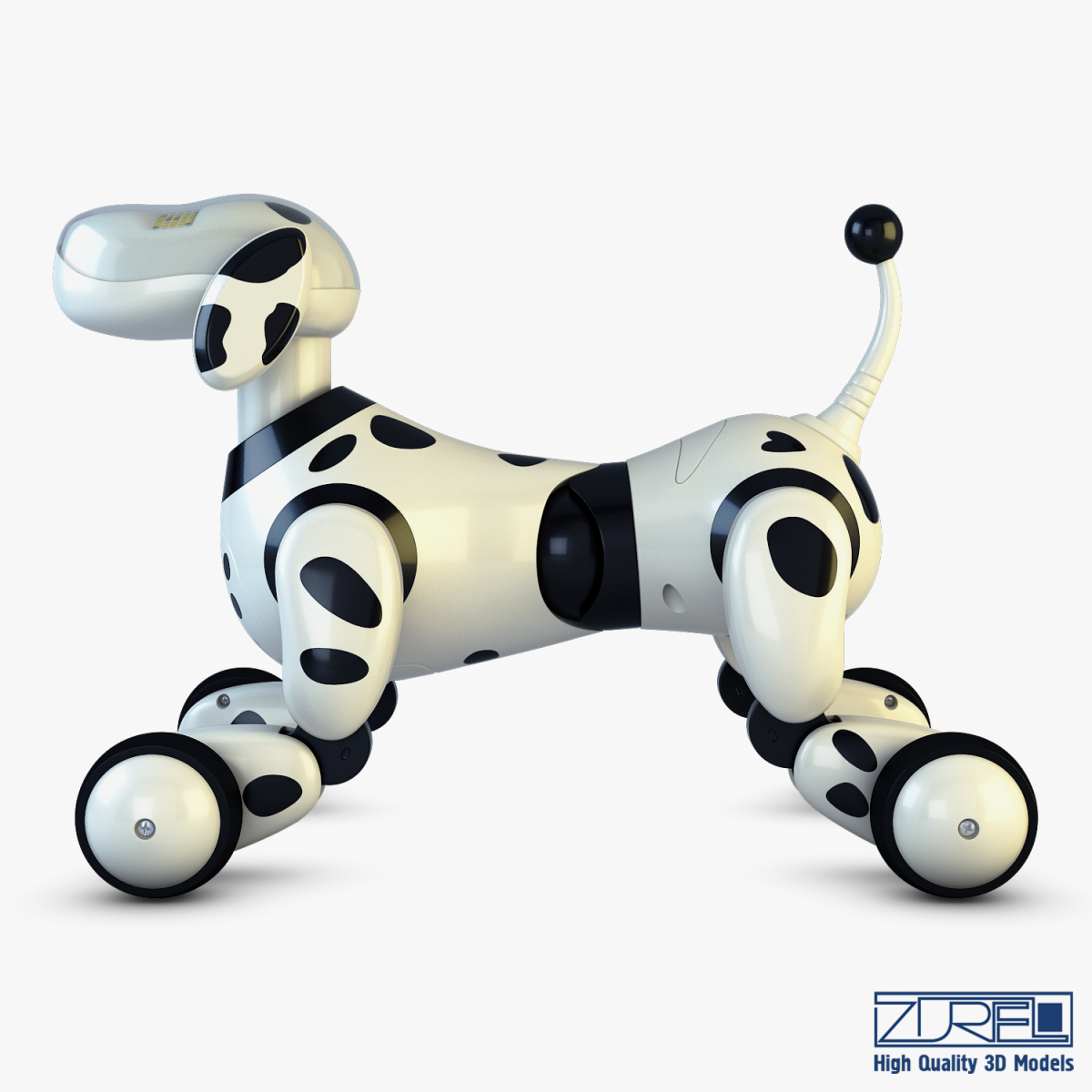 Zoomer robot dog dalmatian 3D model - TurboSquid 1154383