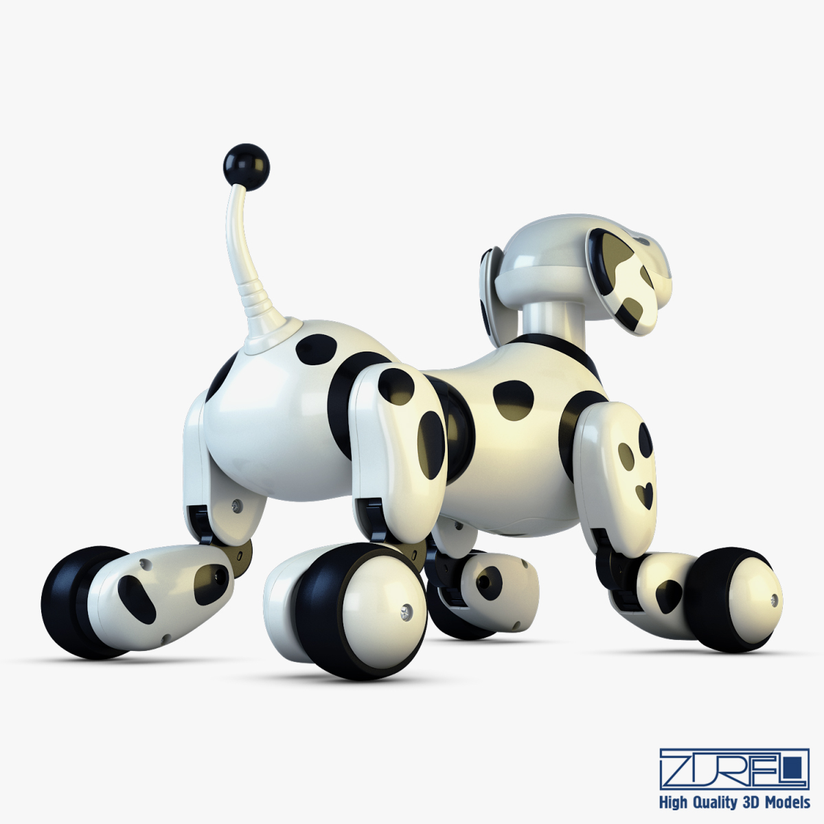 Zoomer robot dog dalmatian 3D model - TurboSquid 1154383