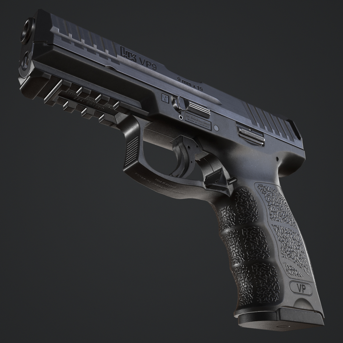 Heckler & Koch VP9 (SFP9) Low Poly Model 3D - TurboSquid 1154429