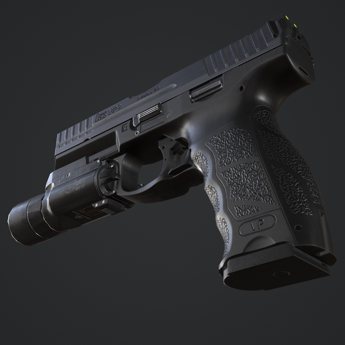 Heckler koch vp9 sfp9 3D model - TurboSquid 1154429