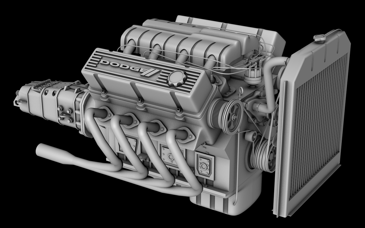 Car engine 3D model - TurboSquid 1154452