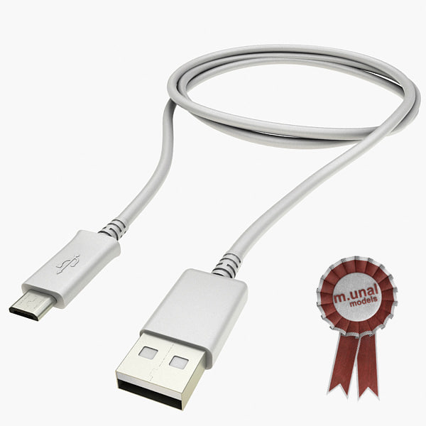 3D usb android cable - TurboSquid 1154517