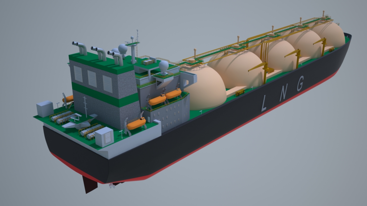 Lng tanker ship 3D model - TurboSquid 1154693