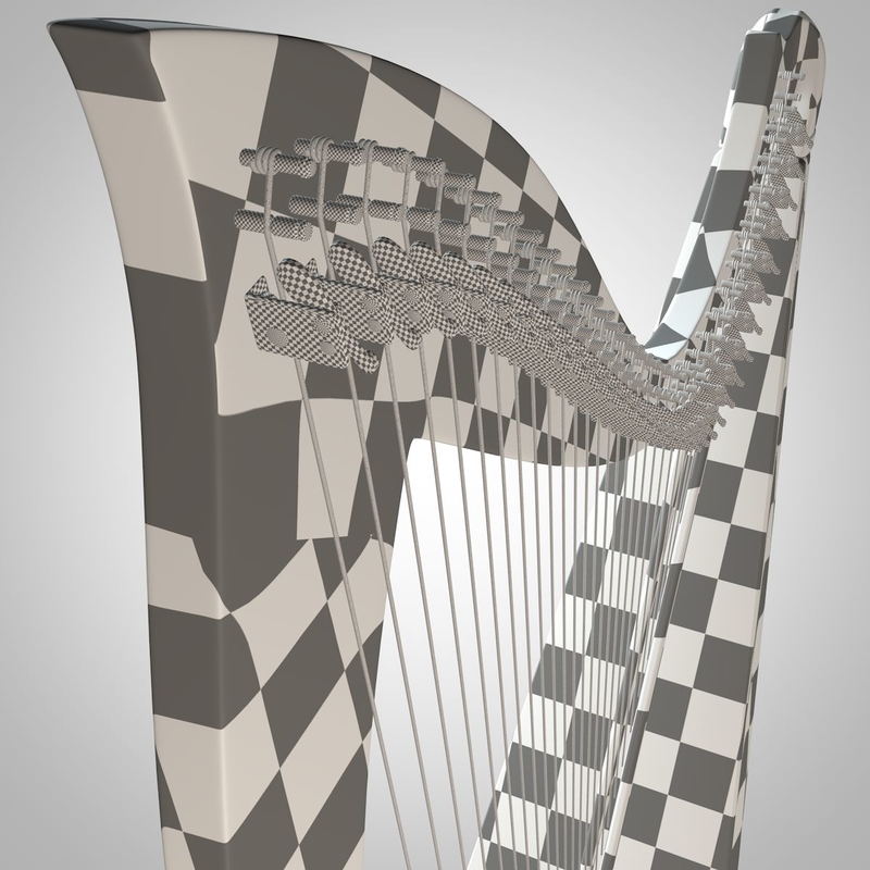 3D harp model - TurboSquid 1154815