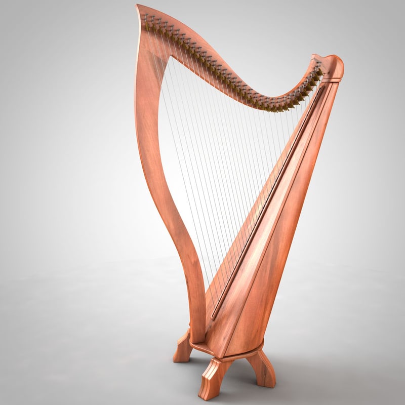 3D harp model - TurboSquid 1154815