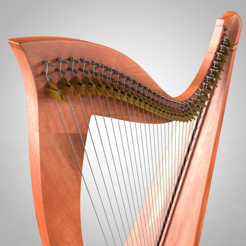 3D harp model - TurboSquid 1154815