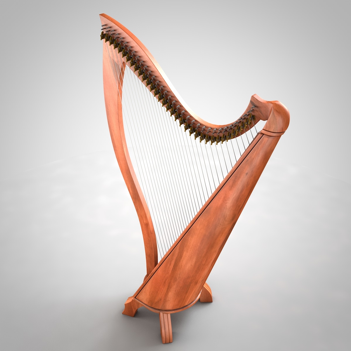 3D harp model - TurboSquid 1154815