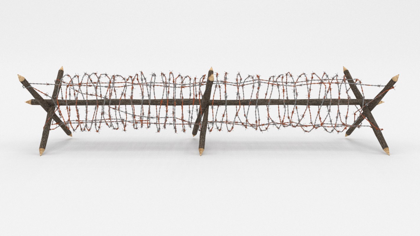 3D model barbed wire obstacle - TurboSquid 1155056