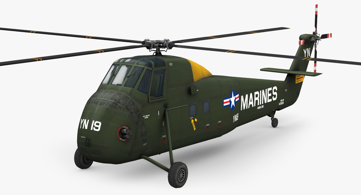 3D sikorsky h34 choctaw - TurboSquid 1155095