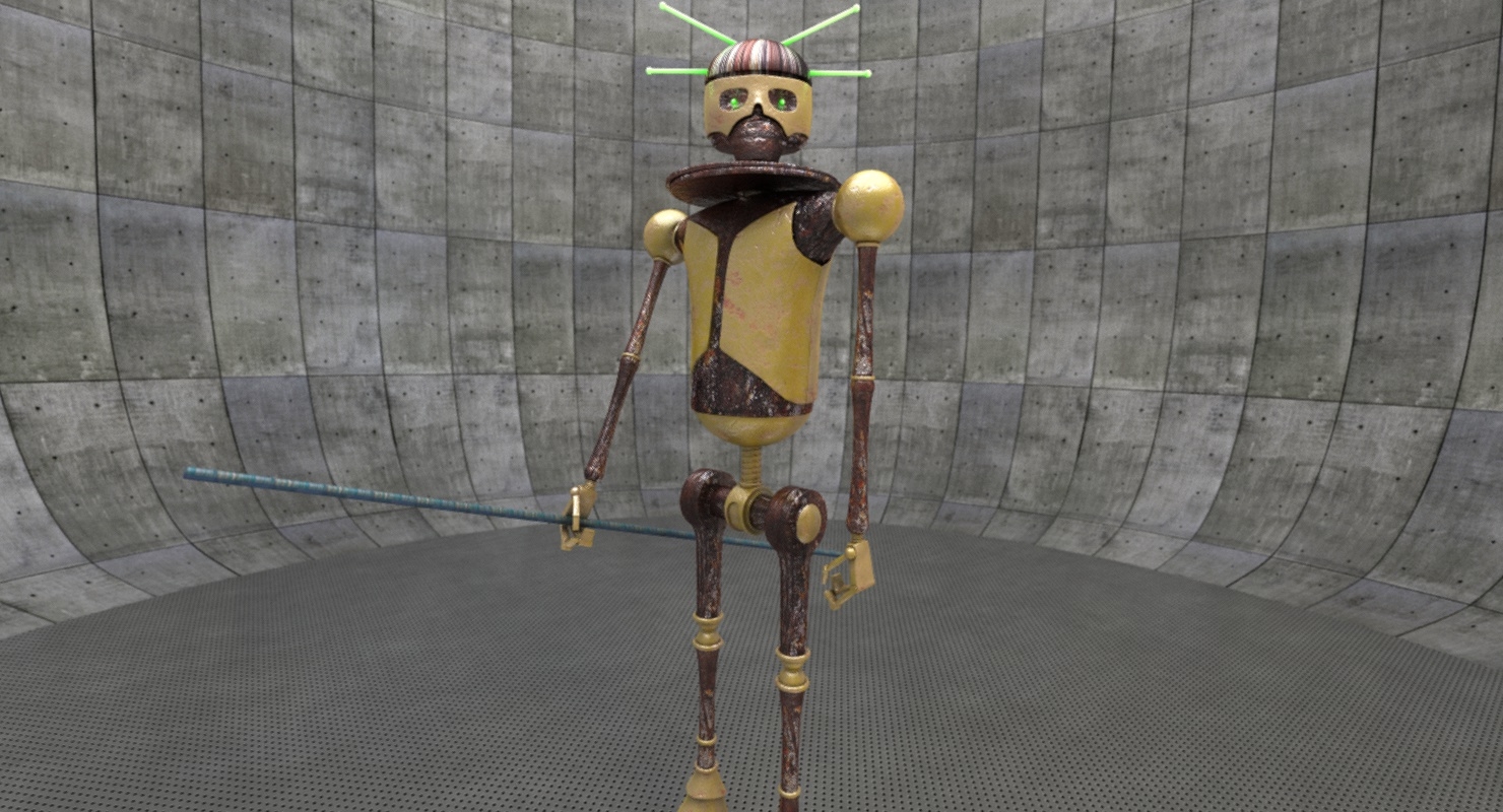 Sci-fi robot - skeleton 3D model - TurboSquid 1155119