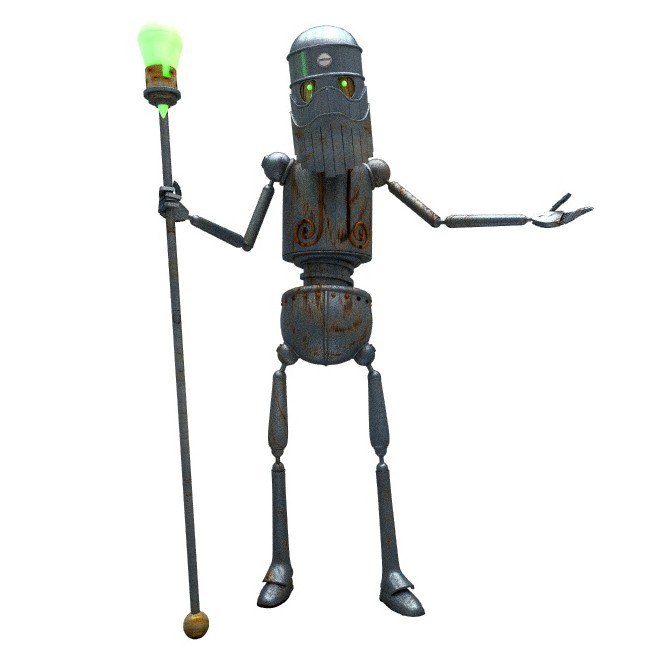 3D sci-fi spiritual leader priest model - TurboSquid 1155127