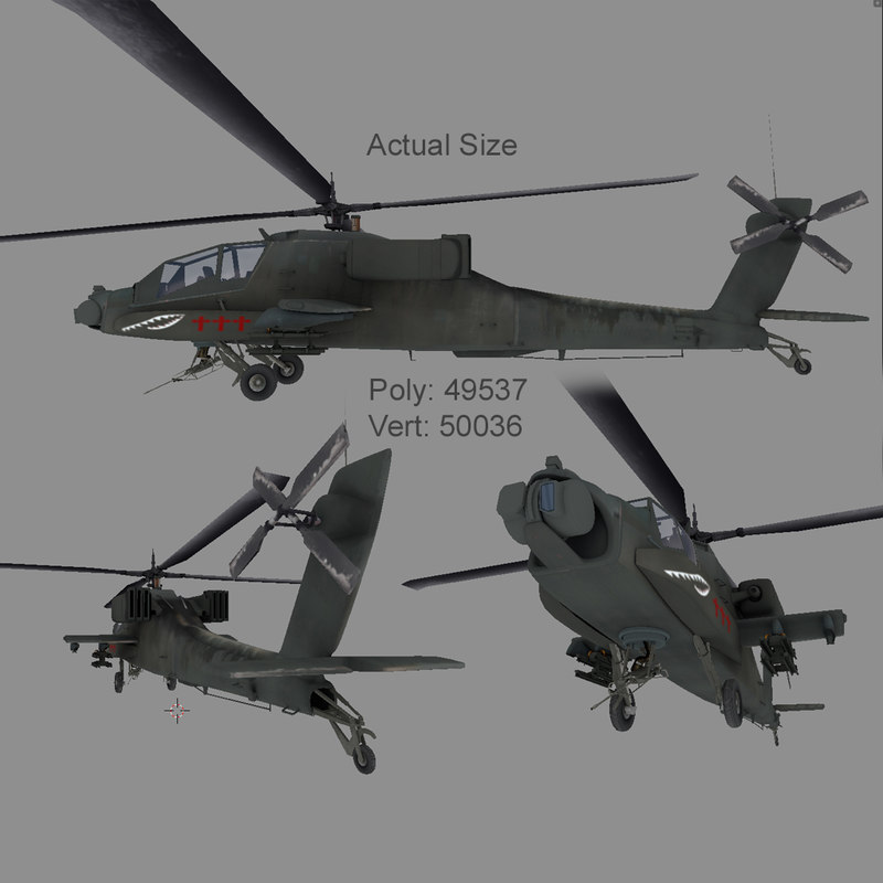 3D модель Военный вертолет вертолет - TurboSquid 1155170