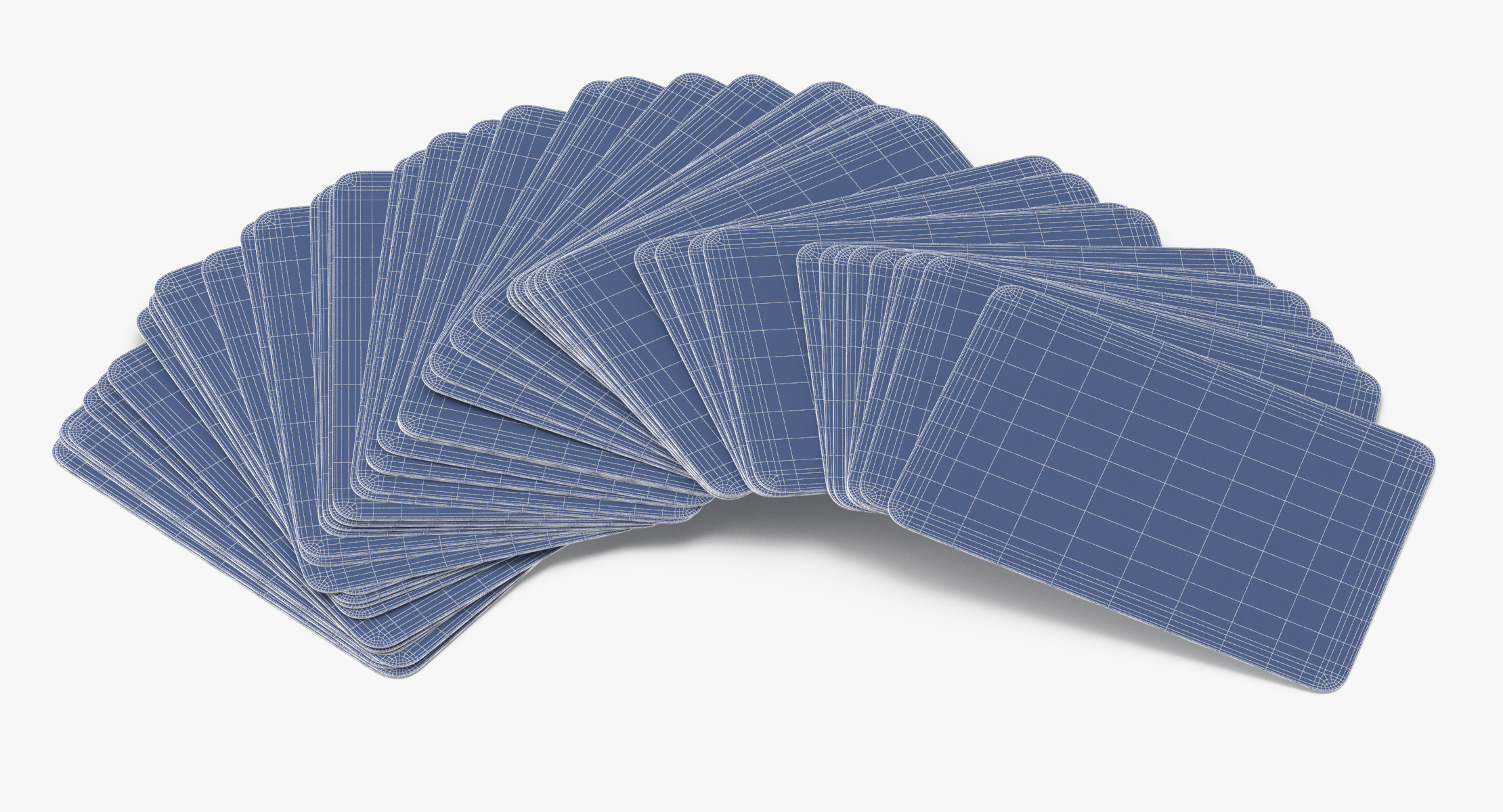 Playing cards blue deck model - TurboSquid 1155198