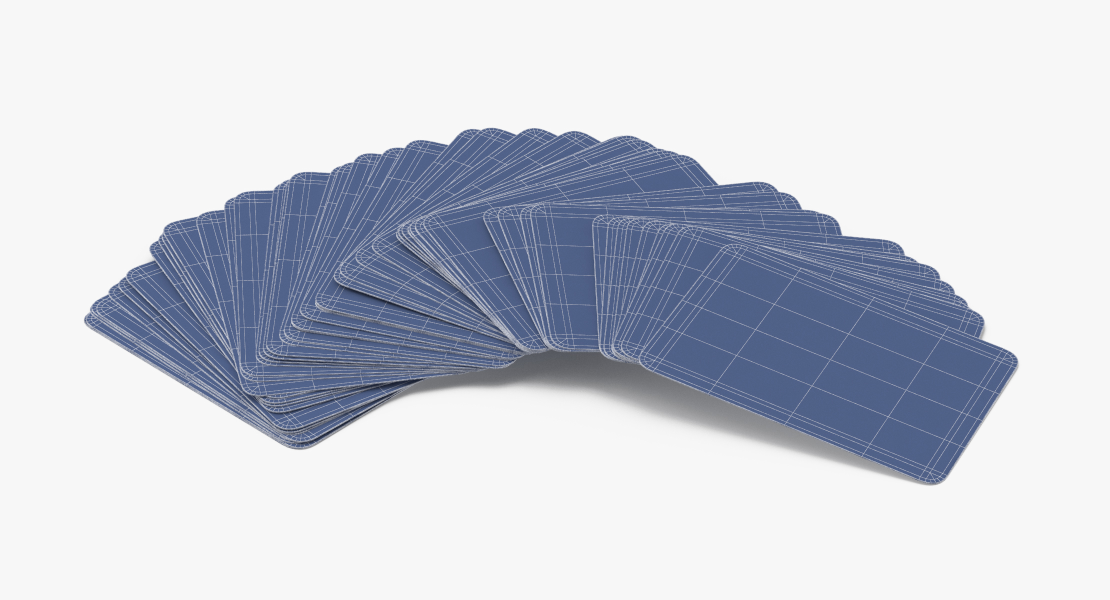 Playing cards blue deck model - TurboSquid 1155198