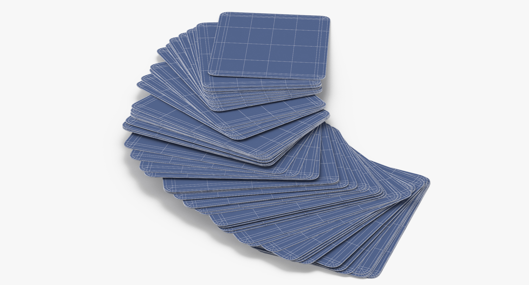Playing cards blue deck model - TurboSquid 1155198