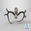 Mounted-antlers-01 3D model - TurboSquid 1155441