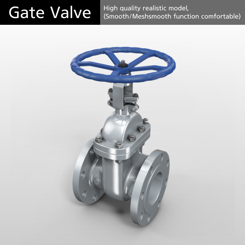 3D gate valve model - TurboSquid 1155487
