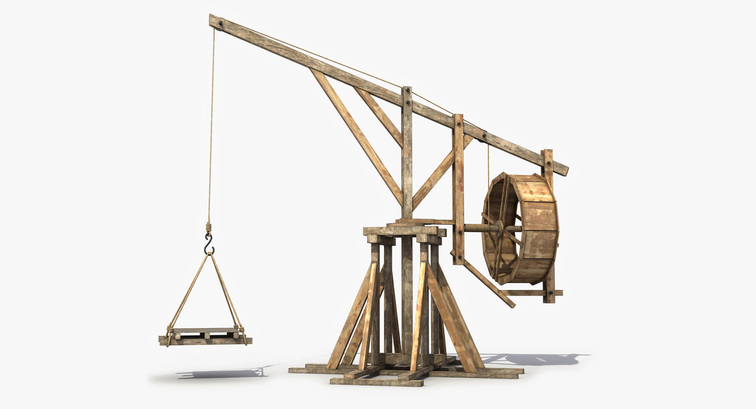 Old wooden crane 3D - TurboSquid 1155751