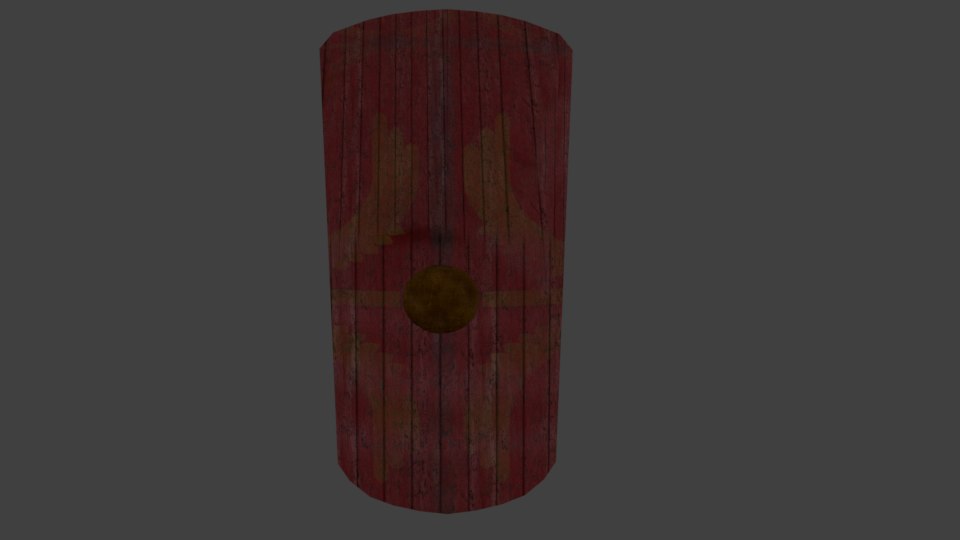 Roman scutum shield model - TurboSquid 1155752