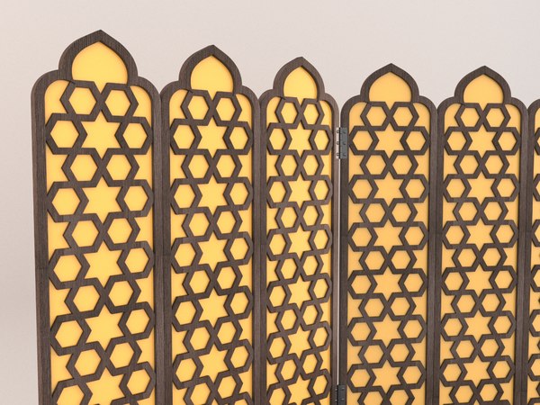 Arabesque fold lattice screen 3D model - TurboSquid 1155757