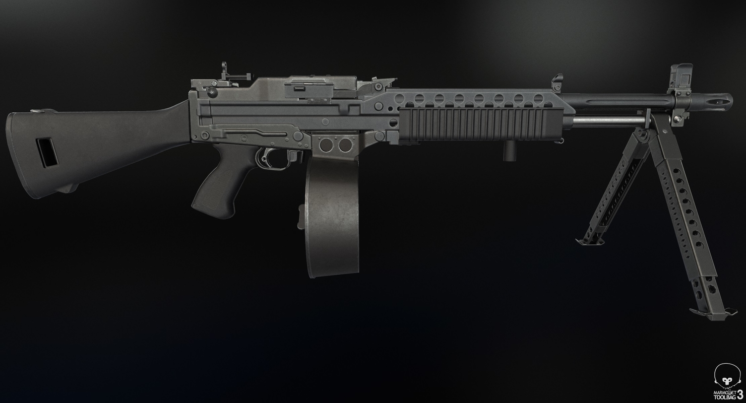 3D model stoner 63a commando - TurboSquid 1155994