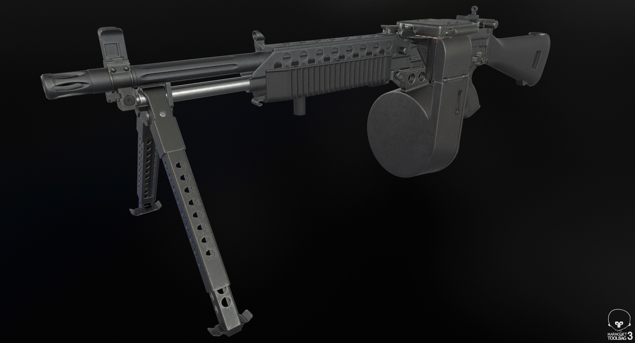 3D model stoner 63a commando - TurboSquid 1155994
