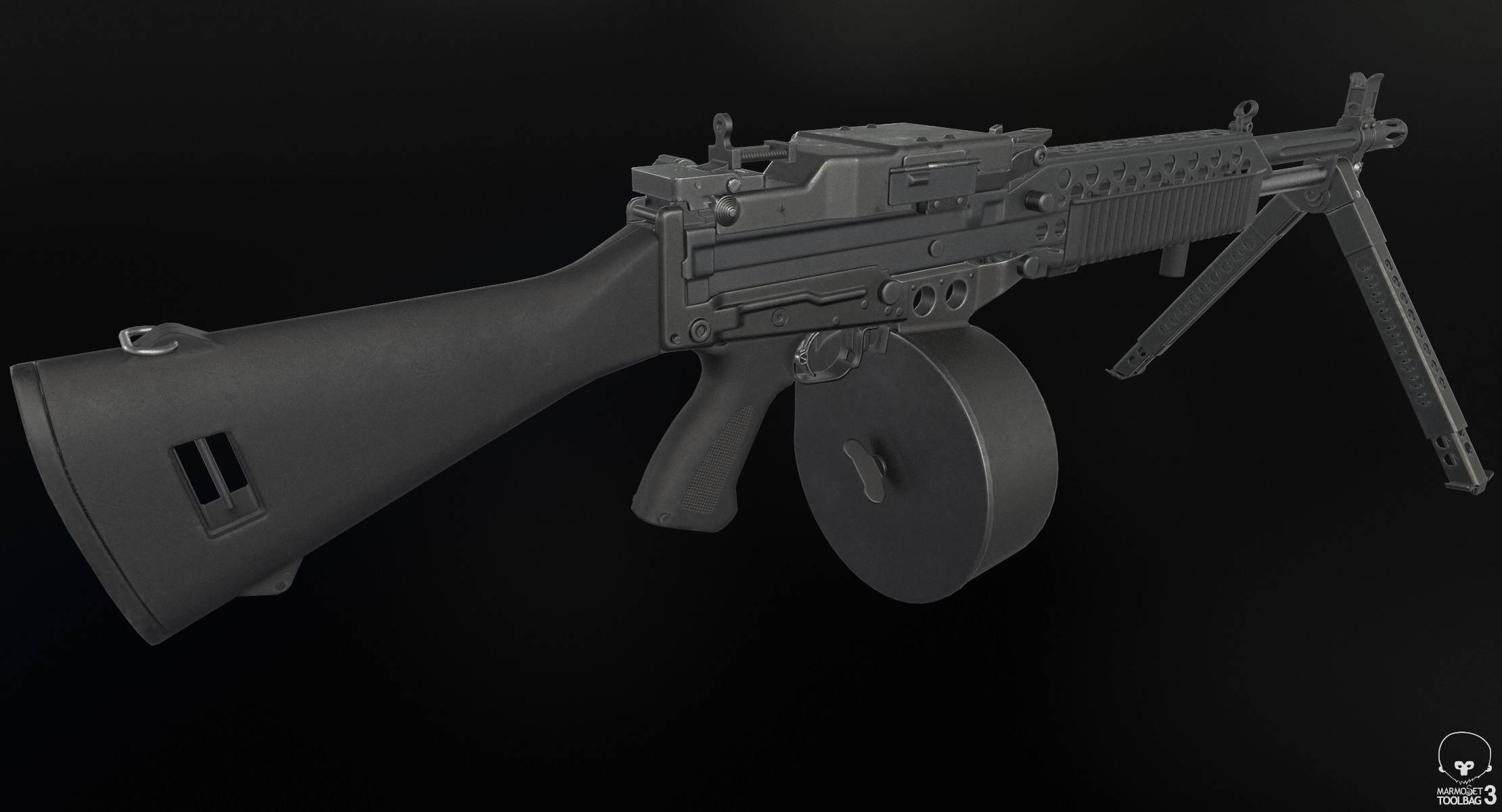 3D model stoner 63a commando - TurboSquid 1155994