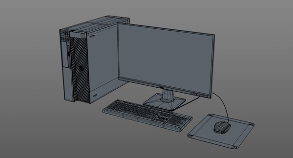 Dell workstation monitor 3D model - TurboSquid 1156138