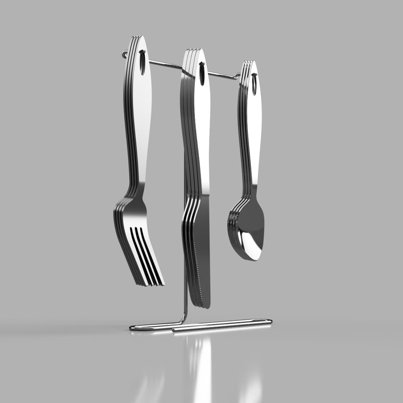 3D kitchen utensil stand model - TurboSquid 1156636