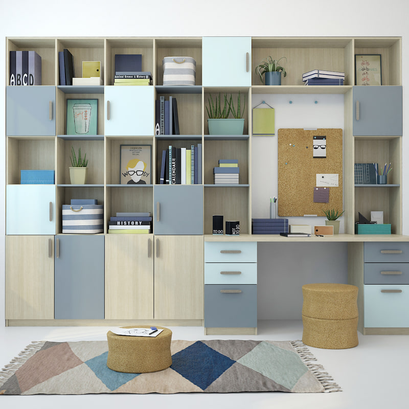 3D model desk shelf - TurboSquid 1156647