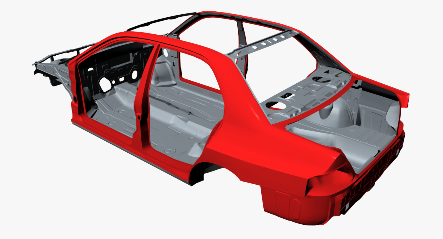 Car body frame 3D model - TurboSquid 1156746