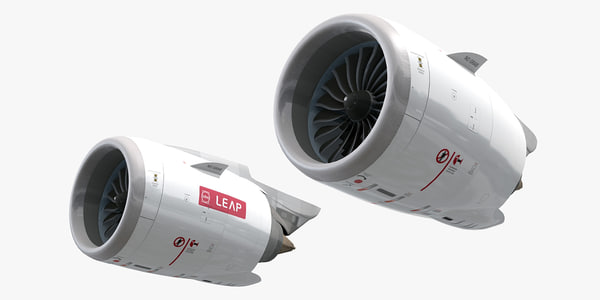 3d jet engine cutaway cuts model