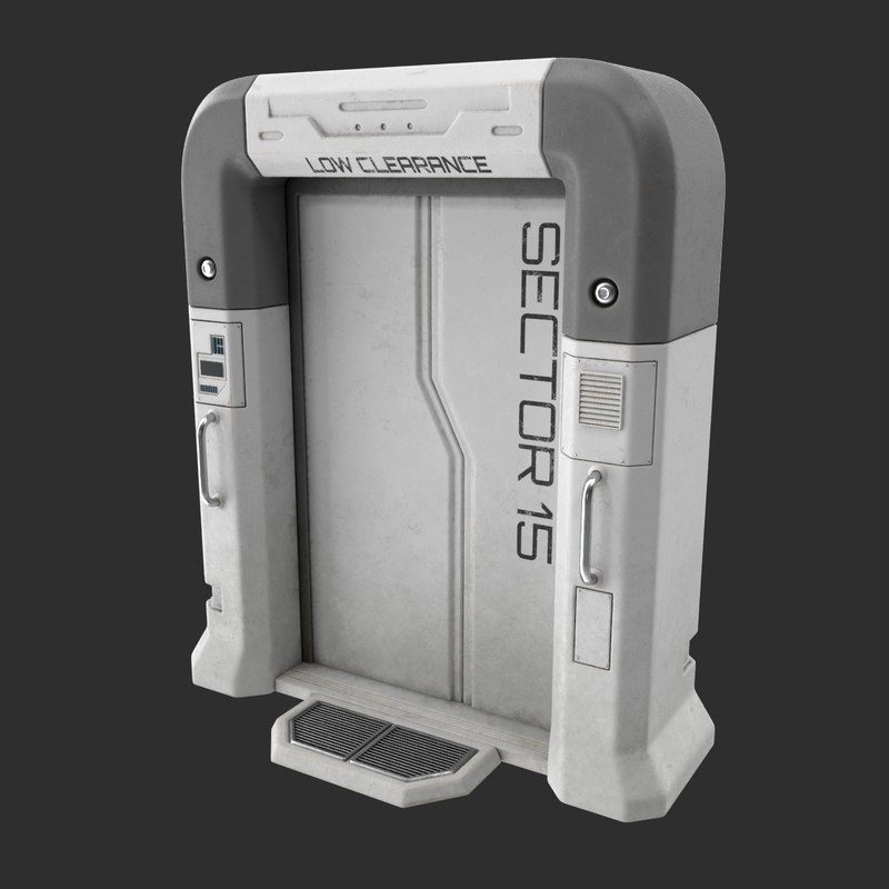 Sci-fi gate 3D - TurboSquid 1156915
