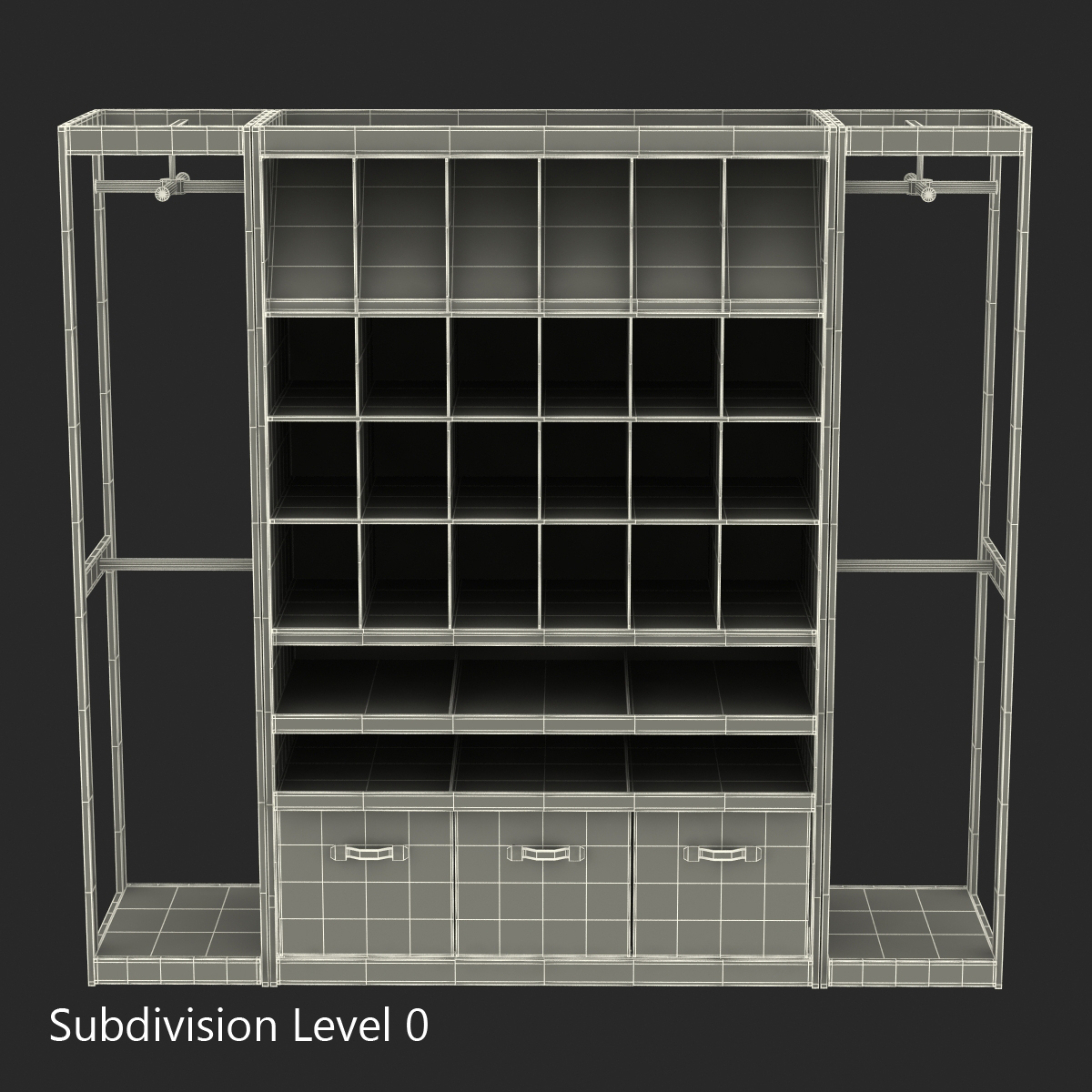 3D model retail display shelves - TurboSquid 1156950