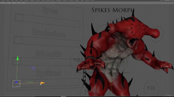 3D model spiky creature - TurboSquid 1157151