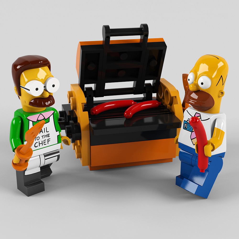 3D lego homer simpson - TurboSquid 1157270