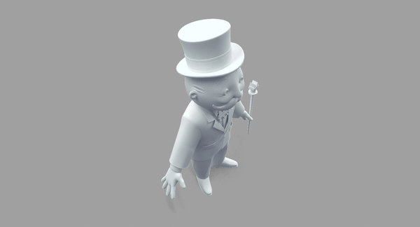 3D mr monopoly model - TurboSquid 1157355