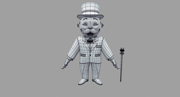 3D mr monopoly model - TurboSquid 1157355