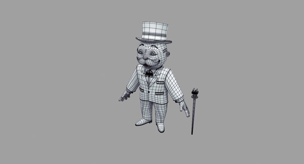 3D mr monopoly model - TurboSquid 1157355