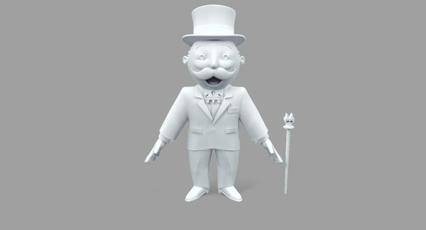 3D mr monopoly model - TurboSquid 1157355