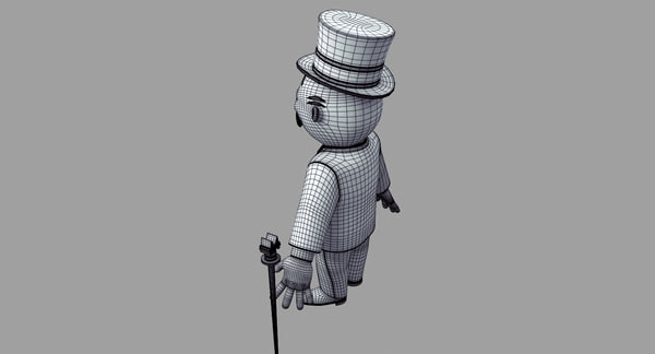3D mr monopoly model - TurboSquid 1157355