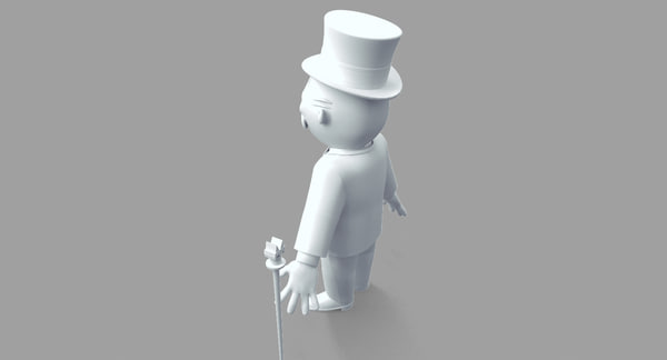 3D mr monopoly model - TurboSquid 1157355