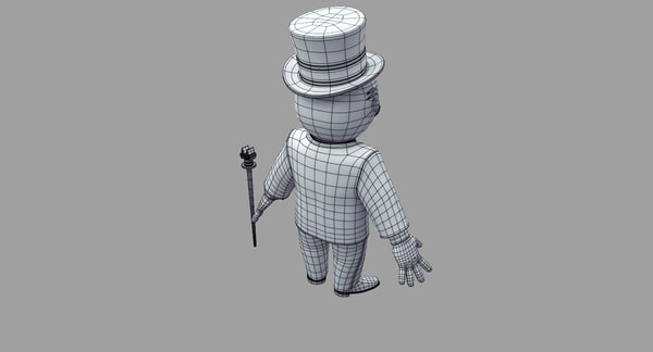 3D mr monopoly model - TurboSquid 1157355