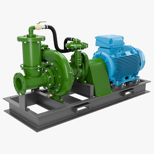 3d water pump model