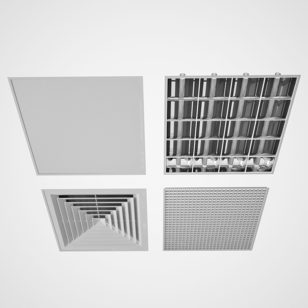 modèle 3D de plafond modulaire - TurboSquid 1157775