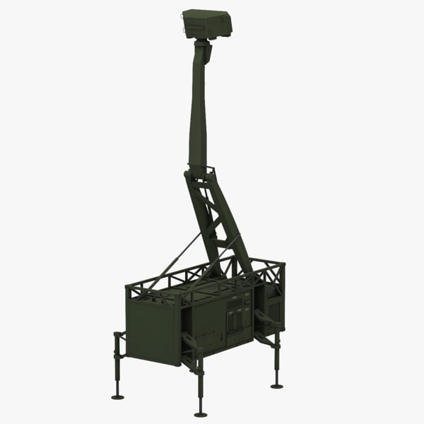 low-poly hawk missile launcher max